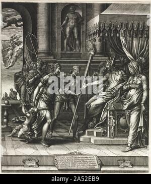 The Calumny of Apelles. Artist: After Luca Penni (Italian, Florence ...