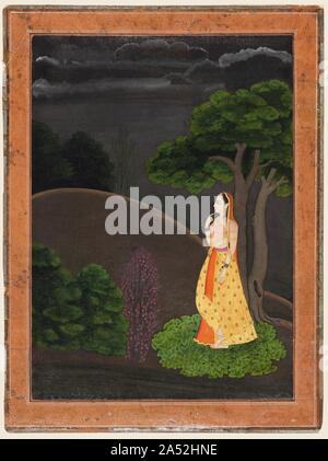 The Heroine Who Waits Anxiously for Her Absent Lover (Utka Nayika), c ...