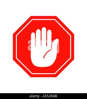 hand human stop icon vector illustration design Stock Vector Image ...