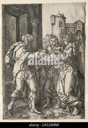 Lot And The Angels Stock Photo - Alamy