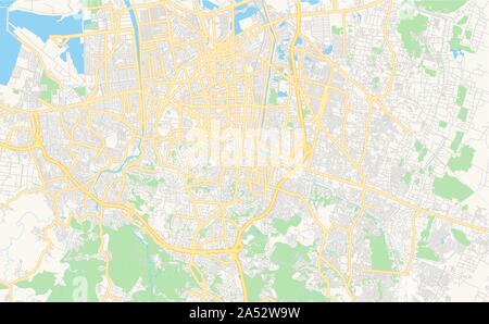 Map of Semarang City, Central Java, Indonesia Stock Vector Image & Art ...