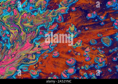 Traditional Ottoman Turkish abstract marbling art patterns as ...
