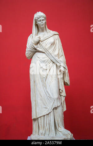 Roman funerary statue, woman Large Herculaneum style, from Cemetery of ...