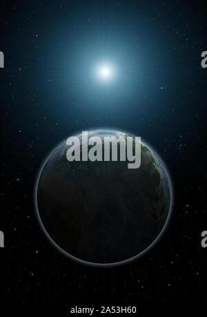 cosmos star ray light space particle nebula, illustration render Stock ...