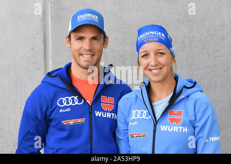 Laupheim, Deutschland. 17th Oct, 2019. Denise HERRMANN (biathlon ...