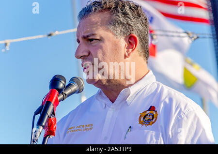 Florida Chief Financial Officer Jimmy Patronis, right, stands with his ...