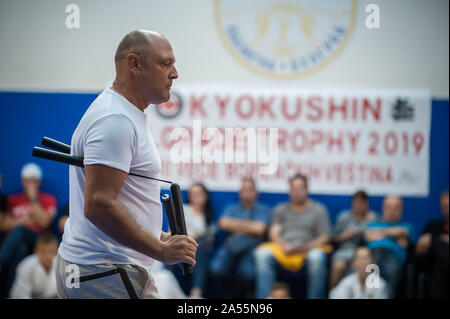 BELGRADE, SERBIA - 28. SEPTEMBER 2019. Kids and children winners with ...