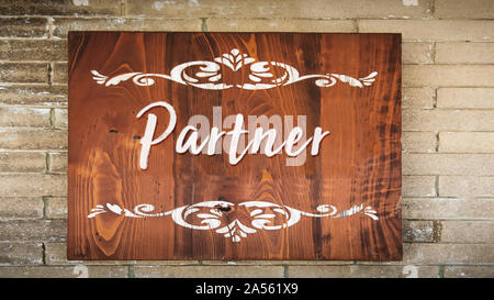 Street Sign the Direction Way to Partner versus Loneliness Stock Photo ...