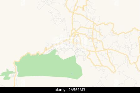 Printable street map of Padang, Province West Sumatra, Indonesia. Map ...