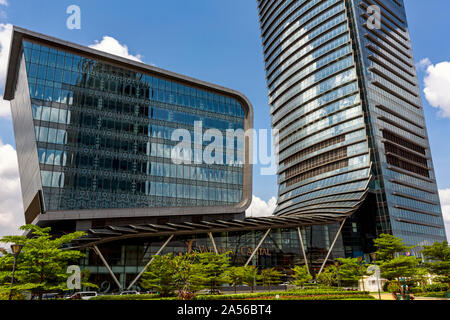 The Vattanac Capital building, which includes an indoor mall, is one of ...