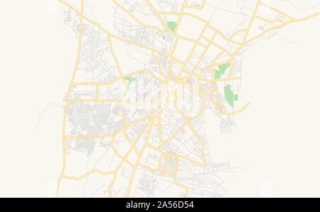 Urban vector city map of Quetta, Pakistan Stock Vector Image & Art - Alamy