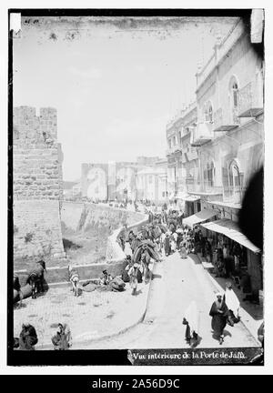 View inside Jaffa Gate Stock Photo - Alamy