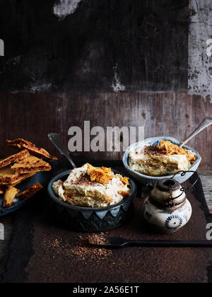 Tiramisu in baking dish Stock Photo - Alamy