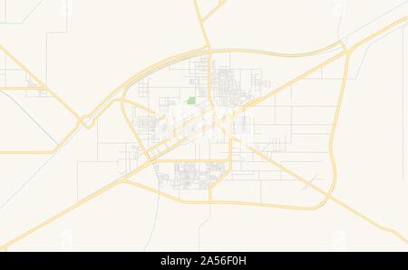 Urban vector city map of Okara, Pakistan Stock Vector Image & Art - Alamy