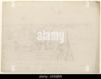 View of Philadelphia as seen from top of Great Ship House, Augt. 1829 ...