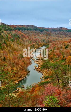 Blue Heron Overlook, Big South Fork National River, Kentucky Stock ...