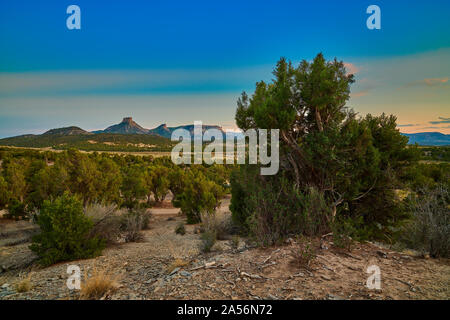 Point Lookout, Lone Cone, and Knife Edge of Mesa Verda National Park ...