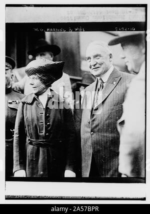 First Lady Florence Harding, wife of President Warren G. Harding ...
