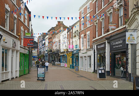 View along Sadler Gate, Derby Stock Photo - Alamy