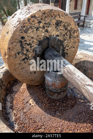 Olive oil stone press mill crush crusher Cyprus Cypriot Greek Greece ...