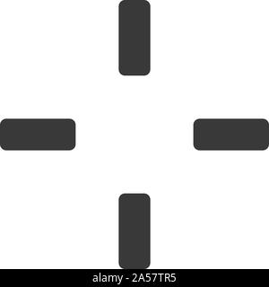 Cross hair mouse pointer icon in simple vector Stock Vector Image & Art ...