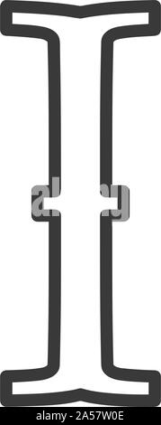 Simple text insert marker isolated on white background. Mouse cursor ...