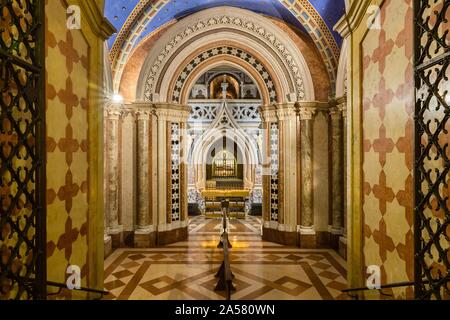 Tomb of Saint Clare, Crypt, Basilica of Santa Chiara, Assisi, Province ...