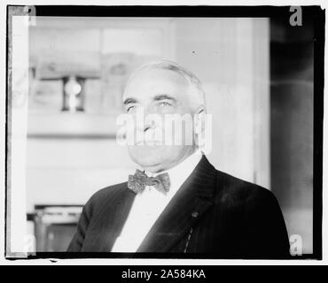 A formal portrait of Warren G. Harding, the 29th President of the ...