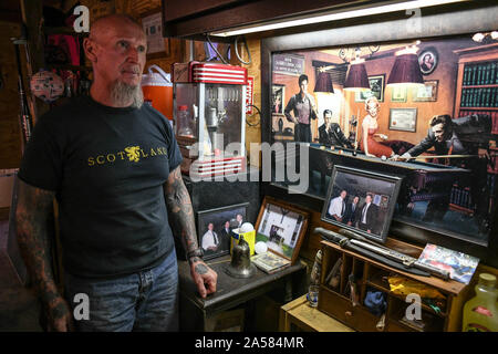 Dahlonega, Georgia, USA. 16th Sep, 2019. CHESTER DOLES works out a ...