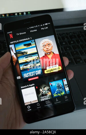 netflix screenshot on phone Stock Photo - Alamy