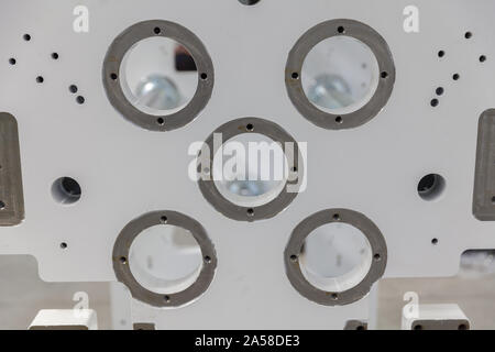 part of steel structure of rool machine Stock Photo - Alamy