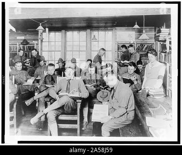 A photograph of the YMCA Reading Room in Mexico City, providing a view ...
