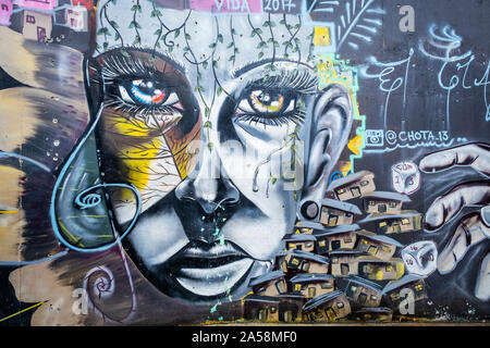 Chota and his mural `Orion Operation´, Street art, graffiti, Comuna 13 ...