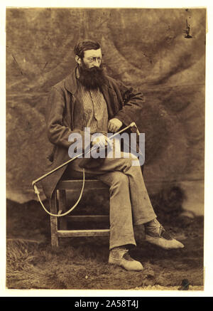 John Keast Lord, naturalist with the Commission survey, full-length ...