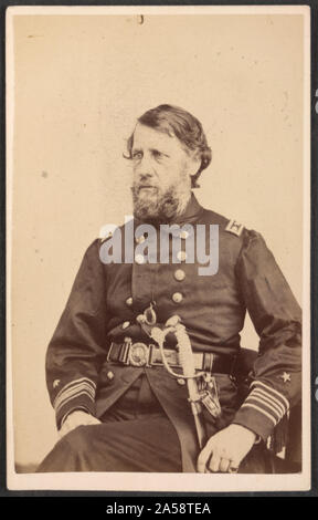 Unidentified sailor in Union commander's uniform with sword / Black ...