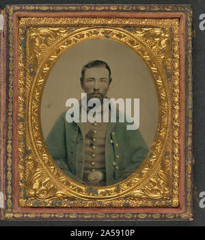 Unidentified soldier in Union greatcoat with forage cap. Liljenquist ...
