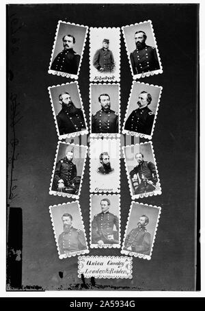 Union Cavalry leaders & raiders: Averill, Kilpatrick, Rauls Stock Photo ...