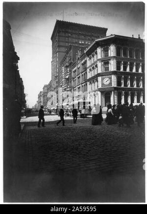 Unity Building and Dearborn Street, Chicago Stock Photo - Alamy
