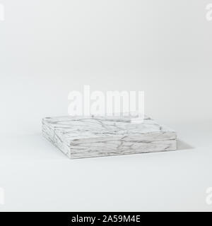 Square platform with solid color background, 3d rendering. Computer ...
