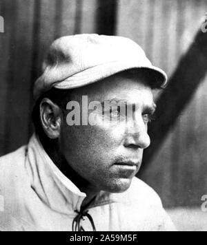 Jimmy Barrett, Boston AL, bust portrait, in uniform, facing right, 1908 ...