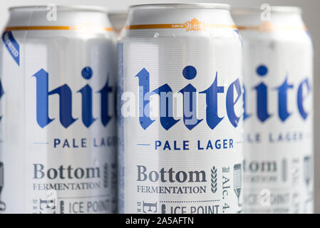 SEOUL - OCT 06: Hite Lager in Seoul on October 06. 2017 in South Korea ...