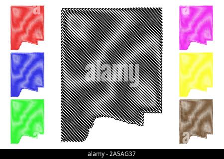 Dale county map of Alabama USA grey illustration silhouette Stock ...