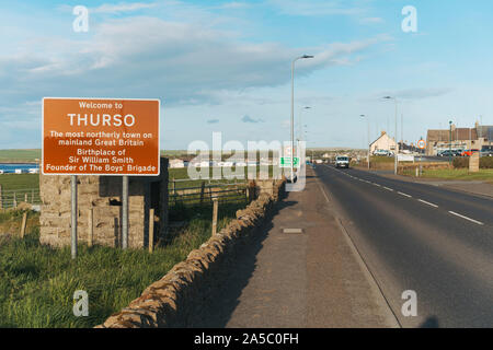 Thurso Most Northern Town Of Mainland Britain .Scotland. Memorial ...