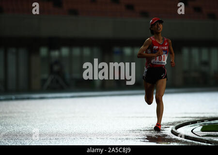 Niigata, Japan. 19th Oct, 2019. Ririka Hironaka Athletics : Denka ...