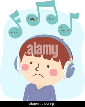 Illustration of a Sad Kid Boy Listening to His Teacher Correcting His ...