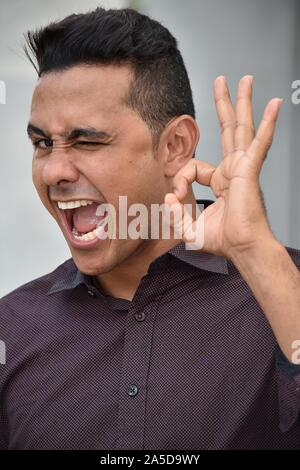 An Okay Diverse Person Stock Photo - Alamy