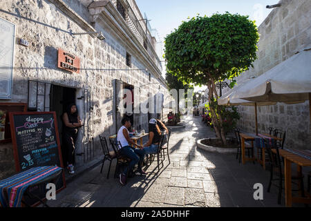 Peru. arequipa. local bar Stock Photo - Alamy
