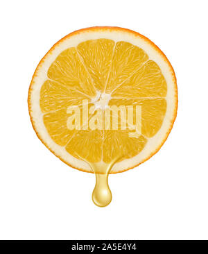 orange dripping juice Stock Photo - Alamy