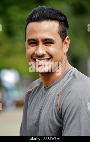 Colombian Male Athlete Smiling Stock Photo - Alamy