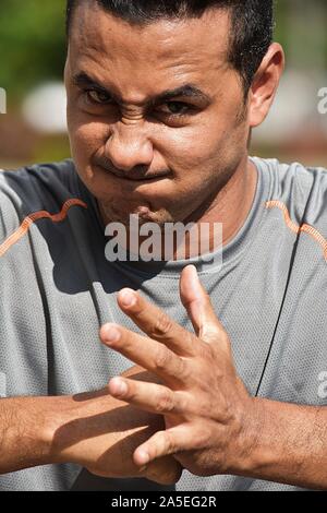 Colombian Man And Anger Stock Photo - Alamy